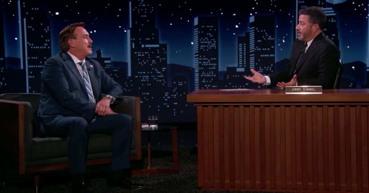 Jimmy Kimmel & Mike Lindell ‘My Pillow’ Guy Interview: VIDEO